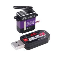 China AGFRC 8.4V 7.5KG High Torque 12mm Steel Gear 0.08Sec Coreless HV Mini Programmable Digital 21g Servo SCX24 RC Car Robot for sale