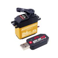China Hot Sales AGFRC Good Price Durable Metal Gear 24KG High Torque 0.19s 8.4V HV Brushed Programmable Digital Servo RC RTR Car Robot for sale