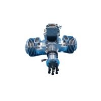 China Hot DLE170 Aviation Model Gas Engine Dual Cylinder Two Stroke Side Exhaust Natural Air-Cooled CC Displacement for Drone for sale