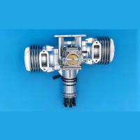 China Hot DLE170 Aviation Model Gas Engine Dual Cylinder Two Stroke Side Exhaust Natural Air-Cooled CC Displacement for Drone for sale
