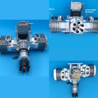 China Hot DLE170 Aviation Model Gas Engine Dual Cylinder Two Stroke Side Exhaust Natural Air-Cooled CC Displacement for Drone for sale