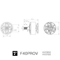 China F40PROV 1950KV 2150 High Quality 6S Brushless Motor 2306.5 Advanced Extreme Flight Racing FPV Drone for sale