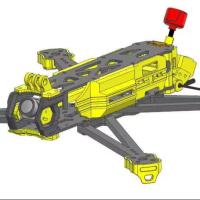 China 5-6-7-inch Custom Made FPV Carbon Drone Frame With Aluminum CAM Plates For PartsAccessories for sale