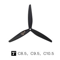 China 1Pairs 7.5X4.6 8.5X5 9.5X5 10.5X5 T-Hobby Plastic Propeller 3 Blades Black Carbon Reinforced Nylon For Rc Fpv Drone for sale