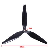 China HQPROP Glass Fiber Nylon 10X5X3 1050 3-Blade Propeller Prop for 10 Inch Fpv Drone for sale