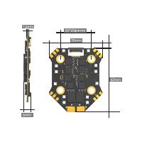 China Iflight Borg Mini F7 Stack Metal Fc Flight Controller With 60 4in 1 Esc Essential Parts For Fpv Racing Drones Accessories for sale