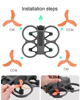China 4pcs/Bag Rush 3 Blade Propeller For Dji Avata 2 Propellers Cross-Machine Color Blades Wings Wing Accessories for sale