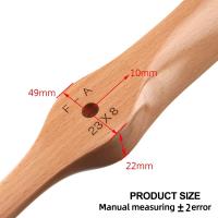 China 6 Star 2 Blade  Beech Wooden Gas Power Propeller Cw Tractor For Airplane Fm for sale