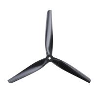 China Hot HQ 8-Inch 3 Blade Tri-Blade Propeller Black Glass Fiber Nylon DIY Parts For FPV Cinelifter Longrange Drones (1CW+1CCW) for sale