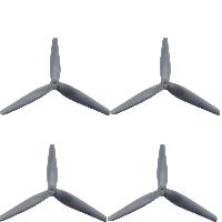 China New Hqprop 10 Inch 3-Blade Propeller X4.5x3 Black Carbon Reinforced Nylon Diy Partsfor Uav Fpv Drone Longrange for sale