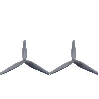 China New Hqprop 10 Inch 3-Blade Propeller X4.5x3 Black Carbon Reinforced Nylon Diy Partsfor Uav Fpv Drone Longrange for sale