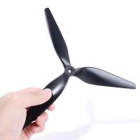 China Hq Macroquad Prop 10x5x3/9x5x3 50/9050 Inch/9 3 Blade/Tri-Blade Black-Carbon Reinforced Nylon Eller For Fpv for sale