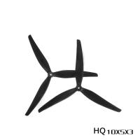 China Hqprop 10x5x3 50 -Inch 3 Blades Black Glass Reinforced Nylon Rc Fpv Drone Long Range Radio Accessories For Cw Ccw for sale