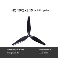 China Hqprop 10x5x3 50 -Inch 3 Blades Black Glass Reinforced Nylon Rc Fpv Drone Long Range Radio Accessories For Cw Ccw for sale