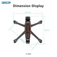 China GEPRC GEP-Vapor-D O4 Pro Parts 5-6 Inch Carbon Fiber Drone Frame FPV RC Quadcopter Helicopter Accessories for sale