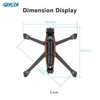 China GEPRC GEP-Vapor-D O4 Pro Parts 5-6 Inch Carbon Fiber Drone Frame FPV RC Quadcopter Helicopter Accessories for sale