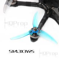 China Hot Sales HQPROP 5X4.3X3V2S 5043 5XX3 3-Blade PC Propeller For RC FPV Racing 5inch Drones DIY Parts for sale