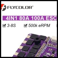 China FLYCOLOR BLS-05 80A 100A ESC 4in1 3-8S Dshot600 BLHeli32 Firmware Electronic Speed Controller for 5-6inch FPV Quadcopter for sale
