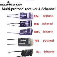 China Wholesale Price Radiomaster Multi-Protocol For RC Drones 4CH 6 8 SBUS RSSI FRSKY D16 TXS SE R81 R84 R86 R88 Plastic for sale