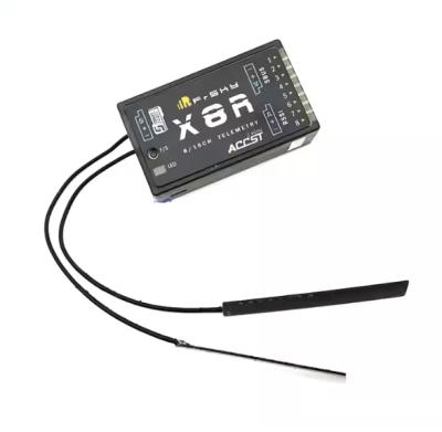 China FrSky Taranis X8R 8-Channels 2.4GHz ACCST Drone Remote Control Receiver Plastic Material with RSSI & SBUS Features for sale