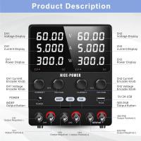 China Wholesale Sps605-2kd 60v 5a Digital Display Dual Channel Variable Voltage Regulator Laptop Repair Power Supply for sale