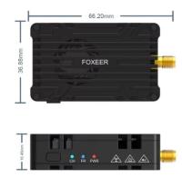 China Factory Outlet Original Foxeer 4.9G~6G Reaper 10W 80CH VTX For Rc Autonomous Vehicle Quadcopter Airplane Module for sale