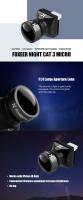 China Foxeer Night 3 1200TVL 0.00001lux IR Sensitive Vision Camera 850nm PAL/NTSC For RC FPV Racing Drones Accessories for sale