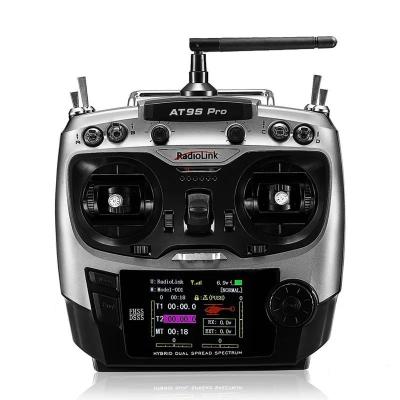 China RadioLink AT9S Pro 10C/12 Channels Radio Throttle Left Transmitter Receiver R9DS Grey 2.4GHz Controller Ardupilot DSSS&FHSS for sale