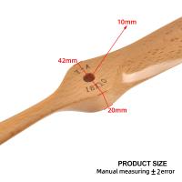 China ZYHOBBY 18 Inch X10 2 Blades Beech Wood CW Propeller Tractor Prop For RC Fixed Wing Airplane Gasoline Oil Power for sale