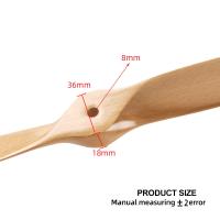 China ZYHOBBY 16 Inch X8 2 Blades Beech Wood CW Propeller Tractor Prop for RC Fixed Wing Airplane Gasoline Oil Power for sale