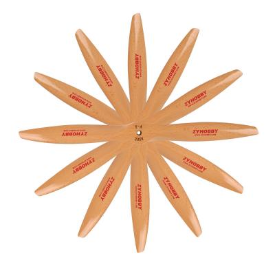 China ZYHOBBY 9-28 Inch High Pitch 2 Blades  Beech Wood CW Propeller Tractor Prop For RC Fixed Wing Airplane Gasoline Oil Power for sale