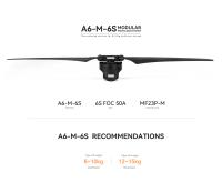 China Ligpower A6-M 6S Lipo Brushless Bldc Coaxial 5kg 10KG Payload Drone Motor Kit for sale