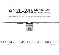 China T-MOTOR A12L 24S Industrial Integrated 30L 40L Agricultural Drone Motor with Propeller ESC for sale