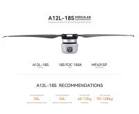 China T-MOTOR A12L 18S Custom Service Heavy Duty 30L 40L Brushless Motor Quadcopter UAV Drones Accessories for sale