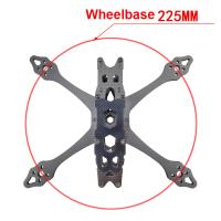 China NEW 5 Inch 225 223mm Wheelbase X-type Split Carbon Fiber Frame Kit With 5 Arm For FPV RC Racing Drone Upgraded QAV-S for sale