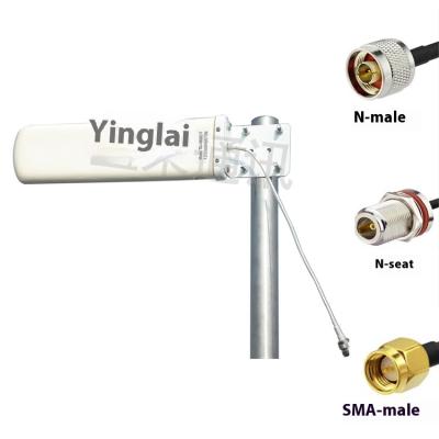 China 2.4G 5.8G 2400-2500/5150-5850Mhz 15Dbi Encapsulated Directional Yagi Antenna for Racing Drones Communication Drone Accessory for sale