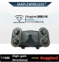 China Maple Leaf Antenna 5.8GHz LHCP 11dBi Wireless Circular Polarized FPV Kit For DJI Goggles2 AVATA O3 Air Unit for sale