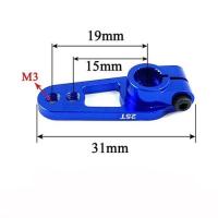 China 1PCS Aluminum Alloy 25T Servo Horn Arms 31mm For 1/10 TRX4 Sakura D4 RC Cars Drift Crawler Universal Accessories Parts Black for sale