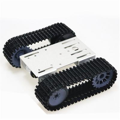China TP101 Aluminum Alloy Metal Robot Tank Chassis Kit Smart Tracked Vehicle 2pcs 12V Motors DIY For Android for sale
