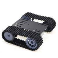 China TP101 Aluminum Alloy Metal Robot Tank Chassis Kit Smart Tracked Vehicle 2pcs 12V Motors DIY For Android for sale