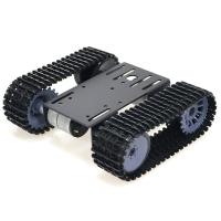 China TP101 Aluminum Alloy Metal Robot Tank Chassis Kit Smart Tracked Vehicle 2pcs 12V Motors DIY For Android for sale
