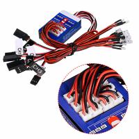 China RC 12LED Lighting System Kit Smart Simulation Lights 1/10 Drift On Road Car Yokomo Tamiya Hop-up Options Remote Control for sale