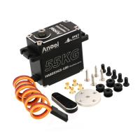 China UAngel 25kg 35 45 51 55KG 60 70 Metal Waterproof Brushless Servo Motor For RC 1/10 1/8 Traxxas TRX4 Axial SCX Car for sale