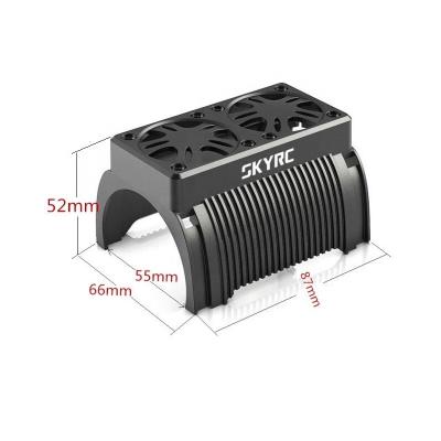 China 55mm Double Fan 5V Brushless Motor Radiator Cooling With Housing 1/5 RC Traxxas X-Maxx for sale