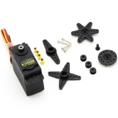 China Digital Metal Gear Servo Motor MG995 360 Degree High Torque RC For Boat Helicopter Car for sale