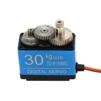 China Waterproof 20KG 25 30 35 Servo 180 Degree Large Torque Digital Metal Gears T Arm For RC Car Truck Helicopter for sale