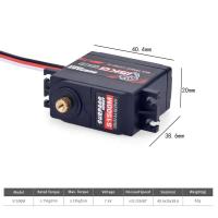 China SURPASS Hobby S1500M 15KG Metal Gear Servo Digital For 1/10 1/8 High-Speed RC Car Aircraft Boat Smart Robot for sale