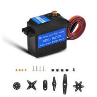 China HDKJ D3009 9Kg Digital Metal Gear Torque Servo 300 Degree Wide-Angle Waterproof For DIY Robot Smart Car Truck for sale
