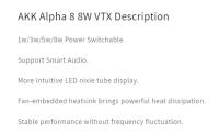 China AKK Alpha 8 8W VTX - 5.8GHz 80CH 8W 5W 3W 1W Power Switchable FPV Video Transmitter for sale