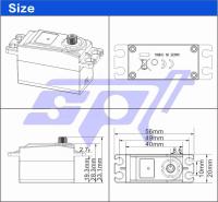 China SPT4412LV 12KG Metal Gear Digital Servo For 1/10 On-Road Touring Drift Car Tamiya Kyosho RC Toy Parts for sale